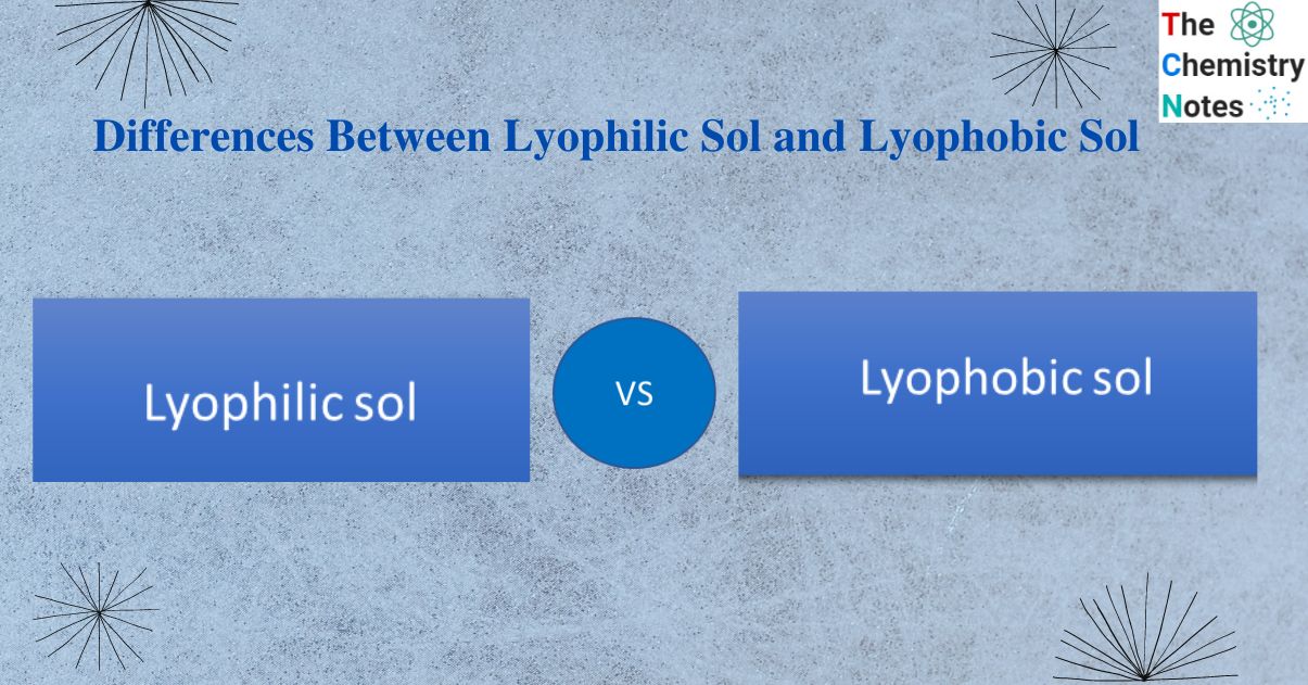 Differences between lyophilic and lyophobic sols