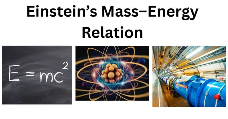 Einstein’s Mass–Energy Relation: Meaning, Principle, Significance,